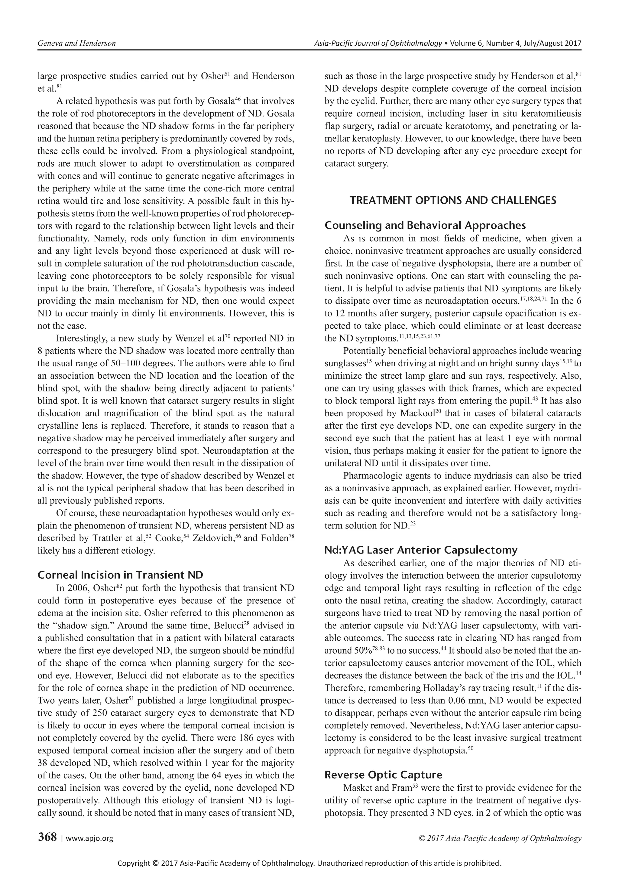 The complexities of negative dysphotopsia | PDF
