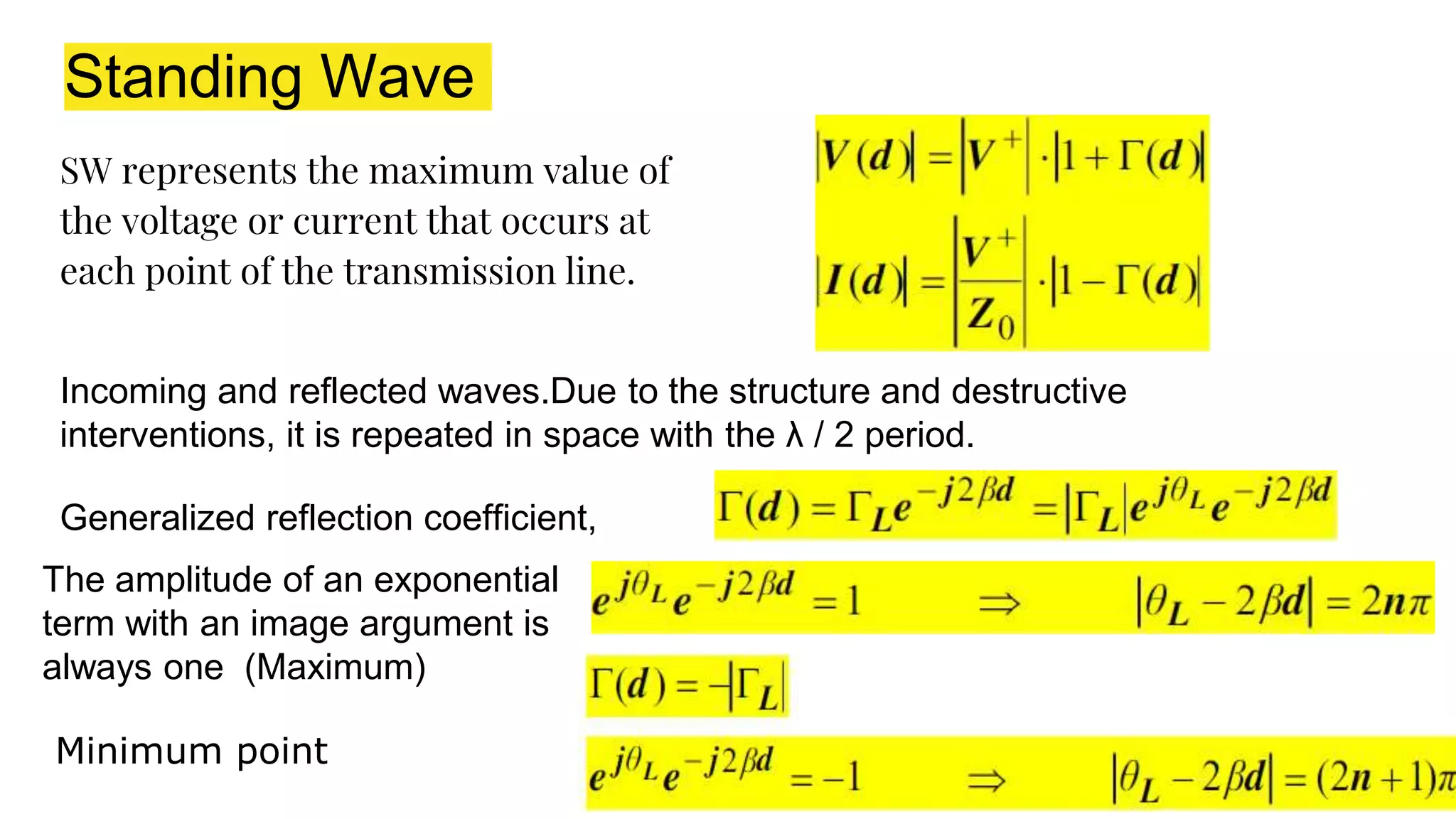 The Complex Reflection Coefficient Pptx Computer Networking Computing