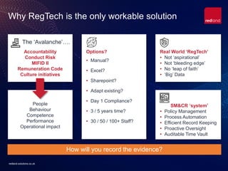 The Compliance Avalanche - why Regtech is the only workable solution | PPTX