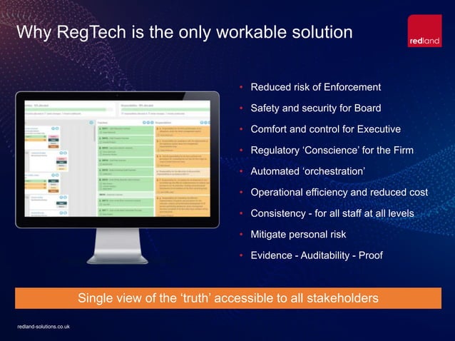 The Compliance Avalanche - why Regtech is the only workable solution | PPTX