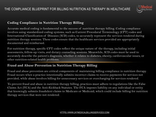 The Compliance Blueprint for Billing Nutrition as Therapy in Healthcare ...