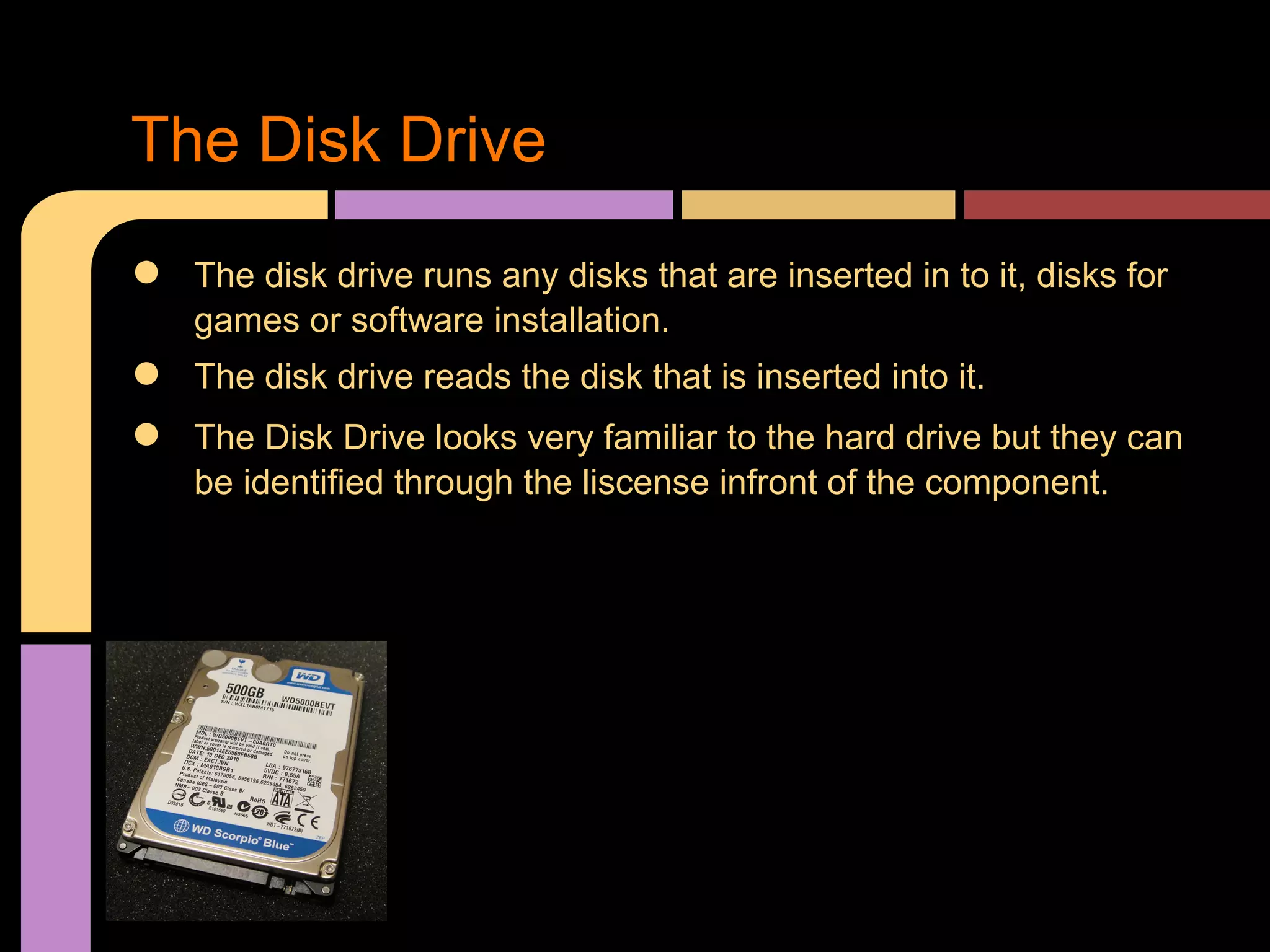 The components of a computer | PDF