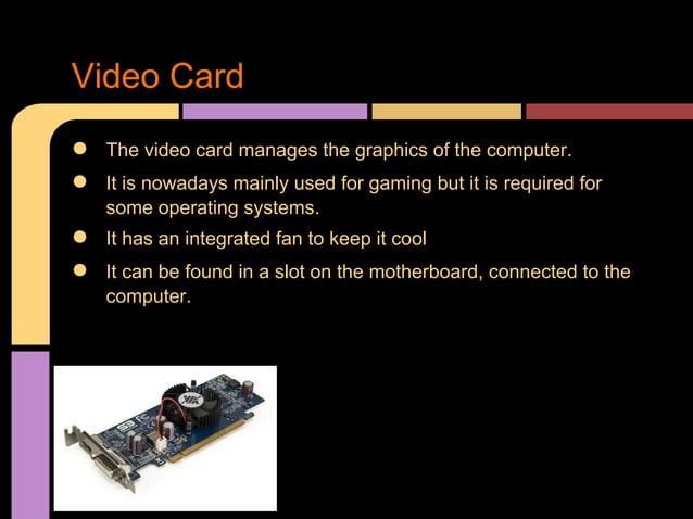 The components of a computer | PPT