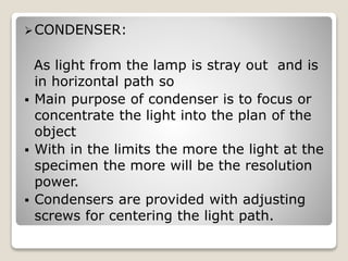 The components of a microscope | PPTX