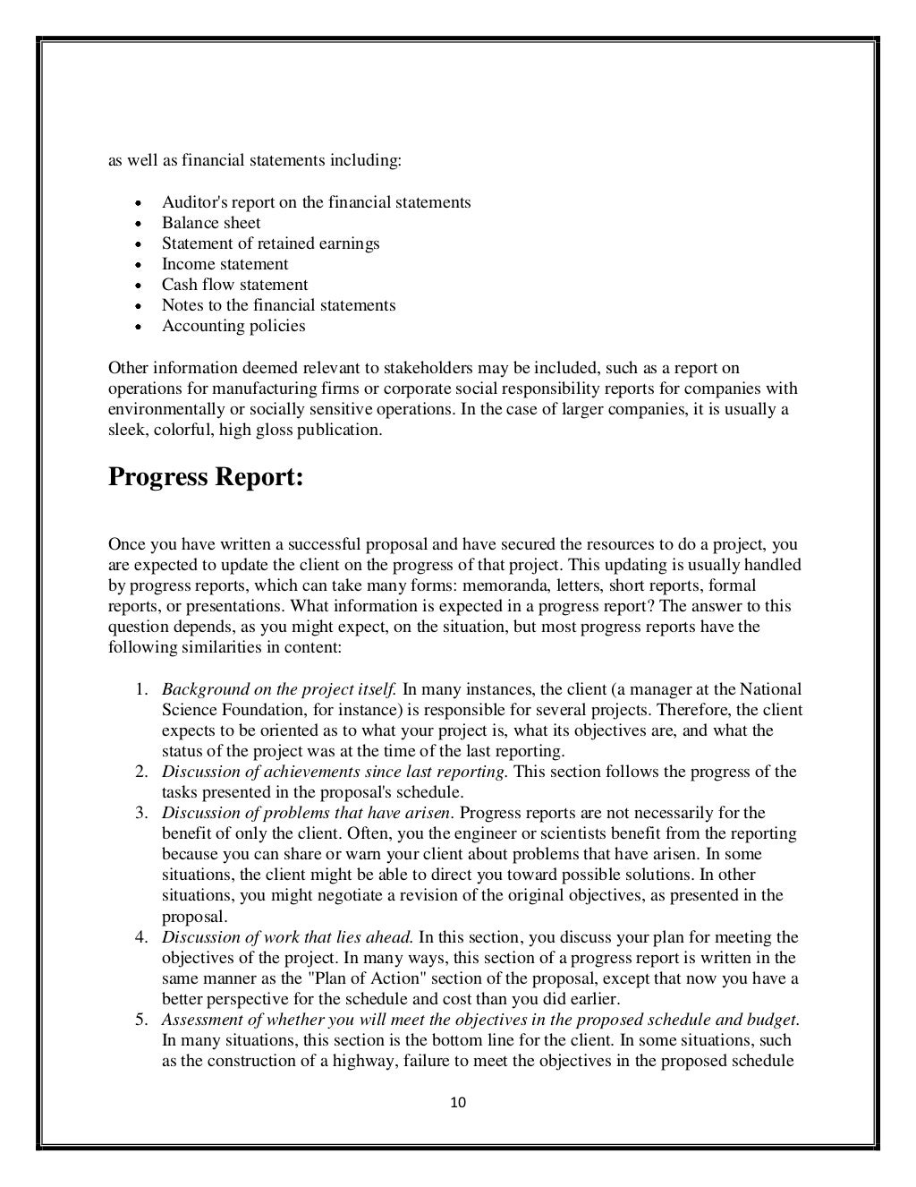 The components of_a_report