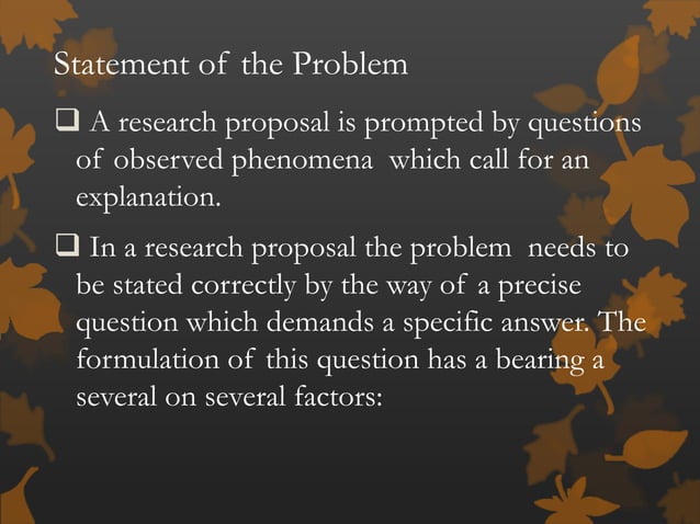 The components of research proposal | PPTX