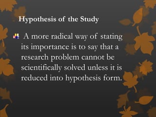 The components of research proposal | PPTX
