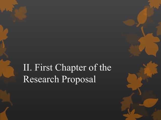 The components of research proposal | PPTX