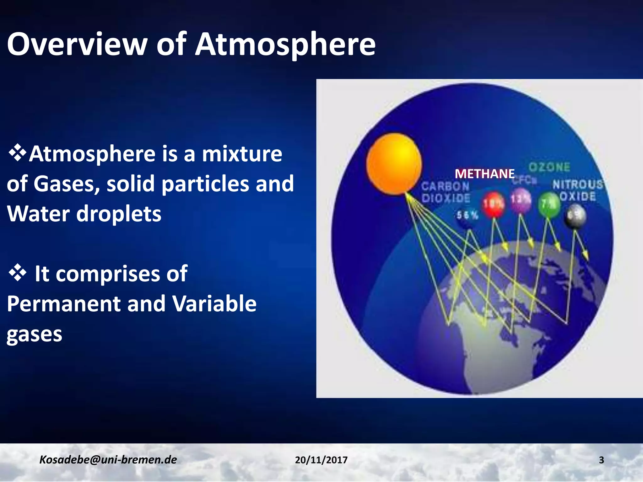 The composition and origin of atmosphere | PPTX