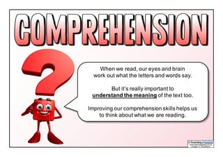 The Comprehension Pack | PPT