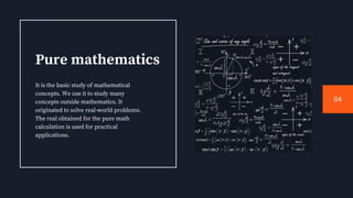 The Comprehensive Guide on Branches of Mathematics | PPTX