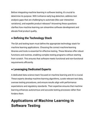 The Comprehensive Guide to Leveraging Machine Learning in Software ...