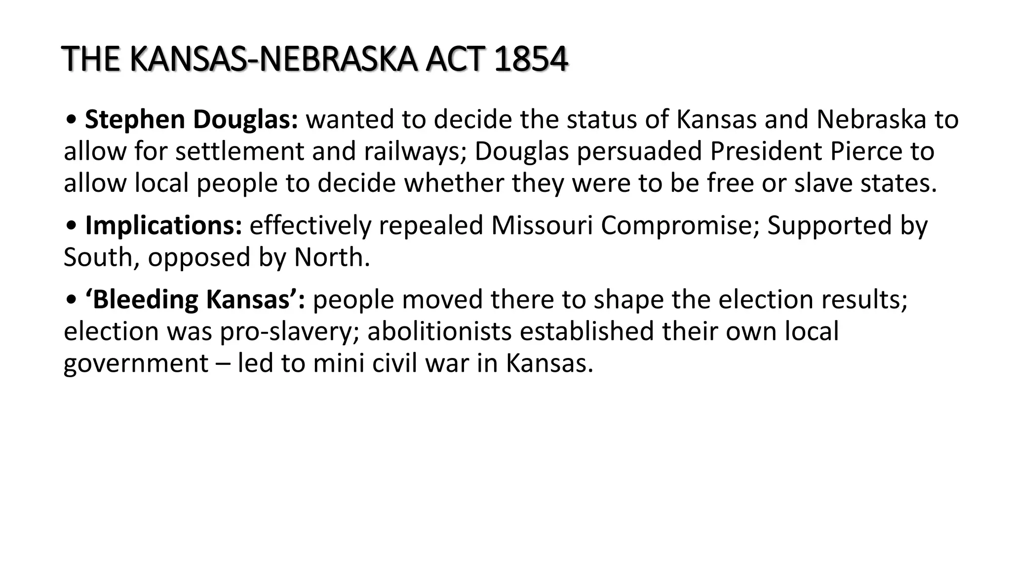CAMBRIDGE AS HISTORY: HISTORY OF THE USA. THE COMPROMISE OF 1850 AND ITS BREAKDOWN | PPT