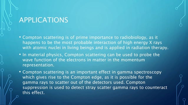 The compton effect | PPTX | Physics | Science