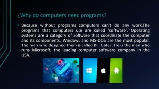 The Computer en el contexto de aprenziaje en ingels | PPT