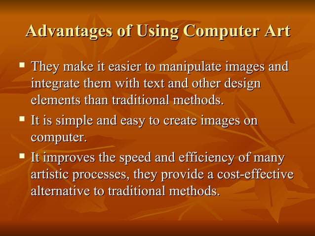 The Computer As An Artistic Medium | PPT | Computer Animation ...