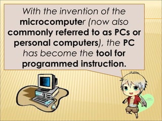 Thecomputerasatutor2 120823035824-phpapp02 | PPT