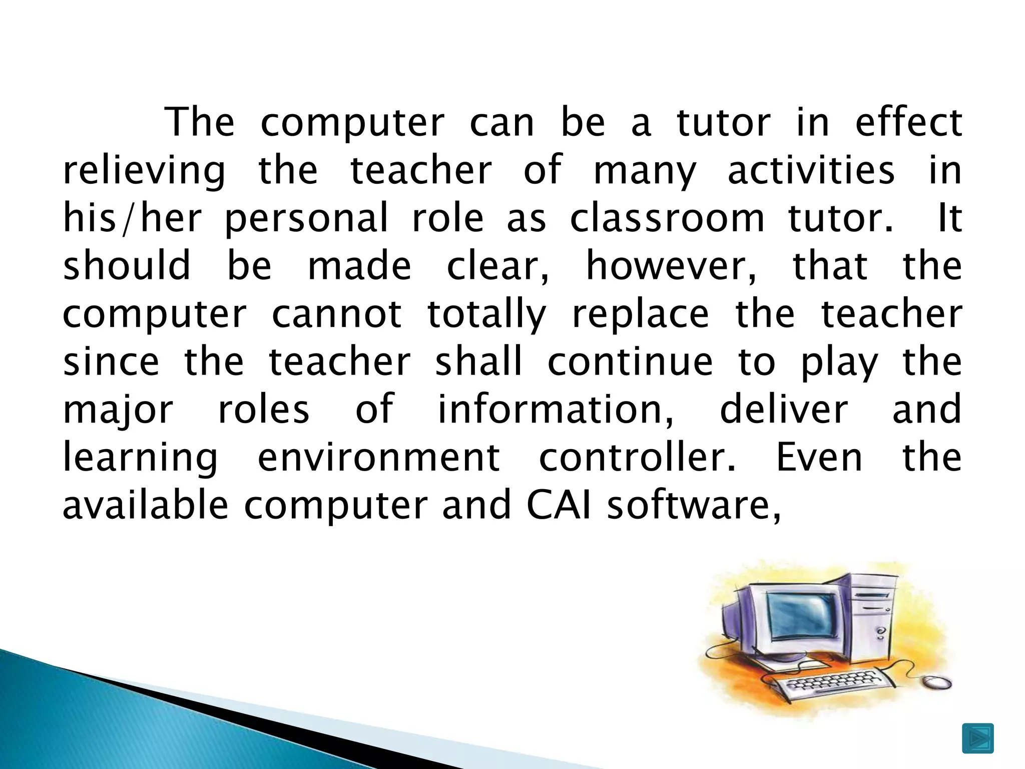 The computer as a tutor | PPTX