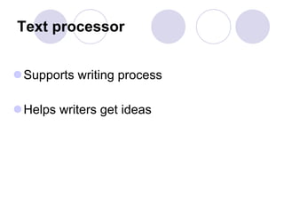 The computer as text processor | PPT