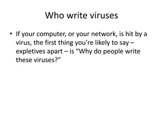 Computer Malware Into | PPTX