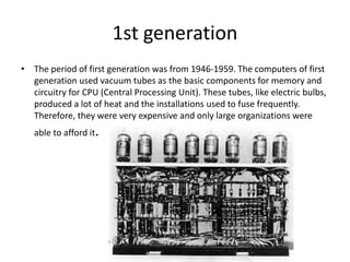 The computers generations | PPTX