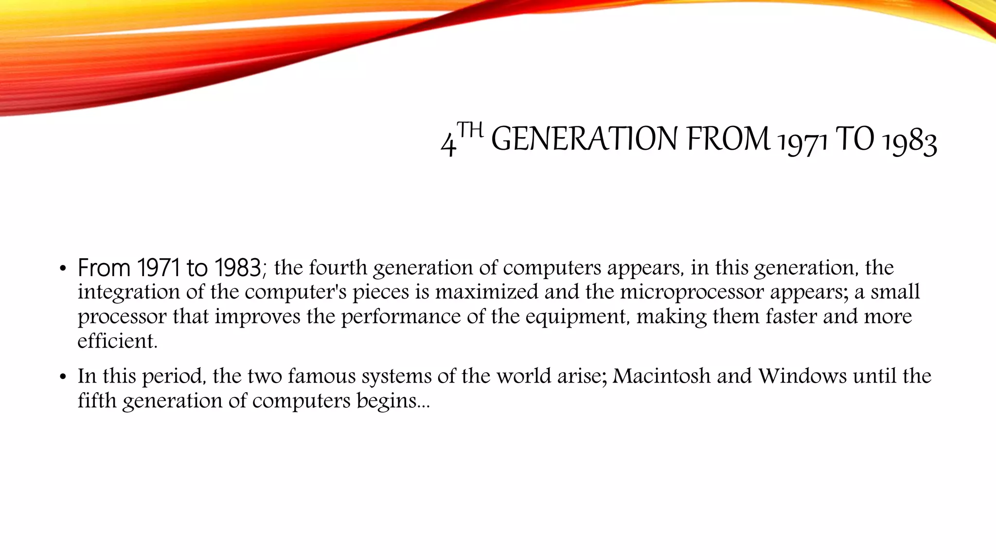The computers’ generations | PPT | Free Download