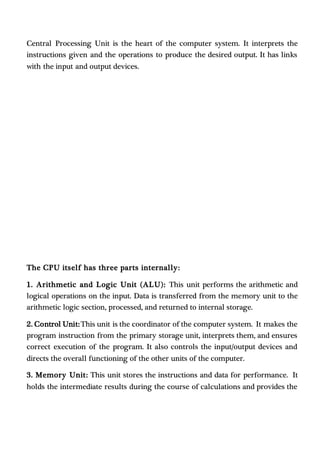 The computer system | PDF