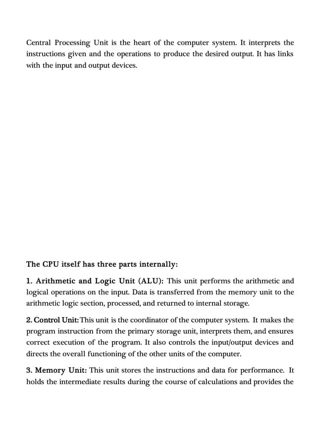 The Computer System Pdf 
