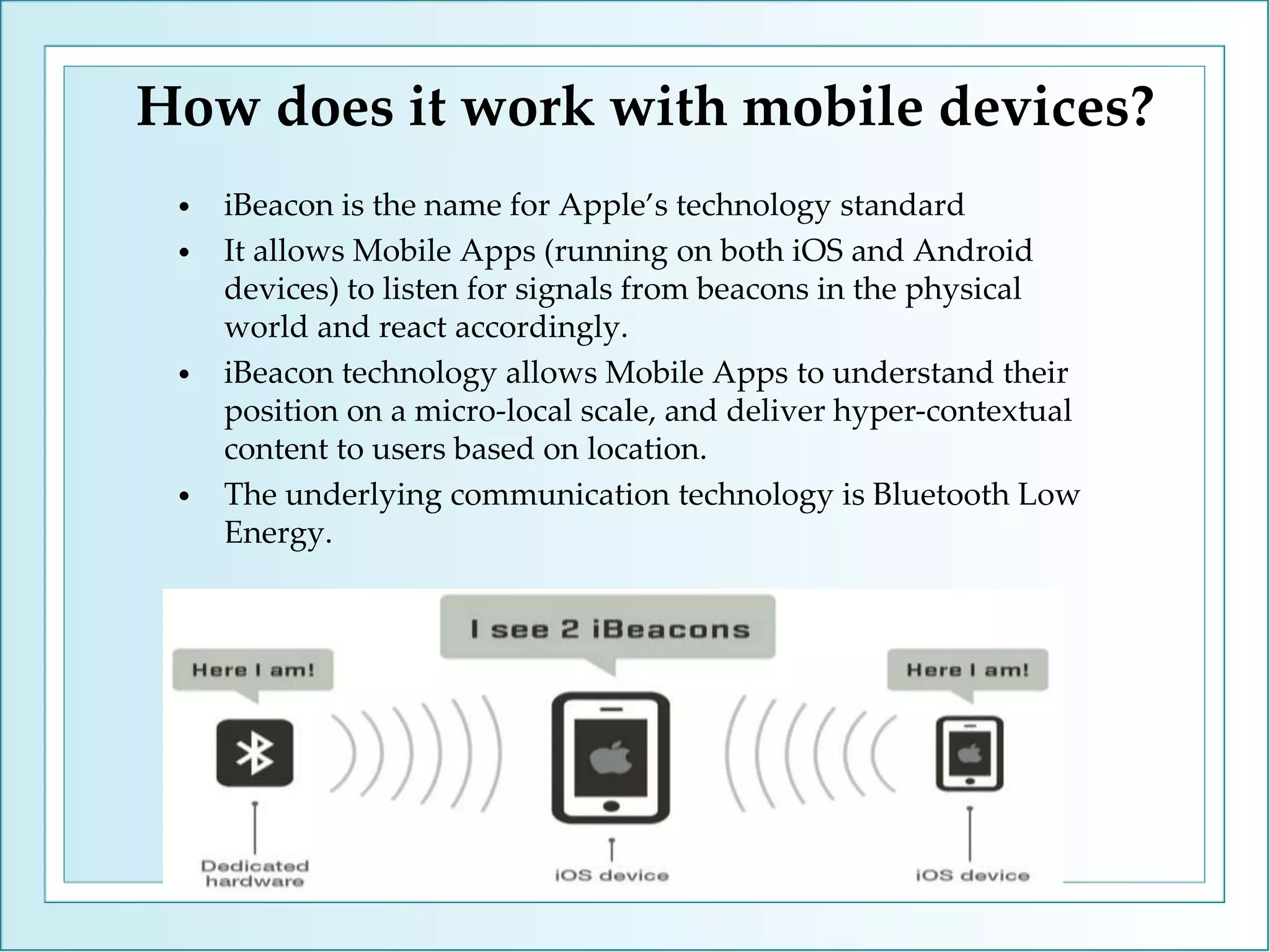 The concept iBeacon | PPTX