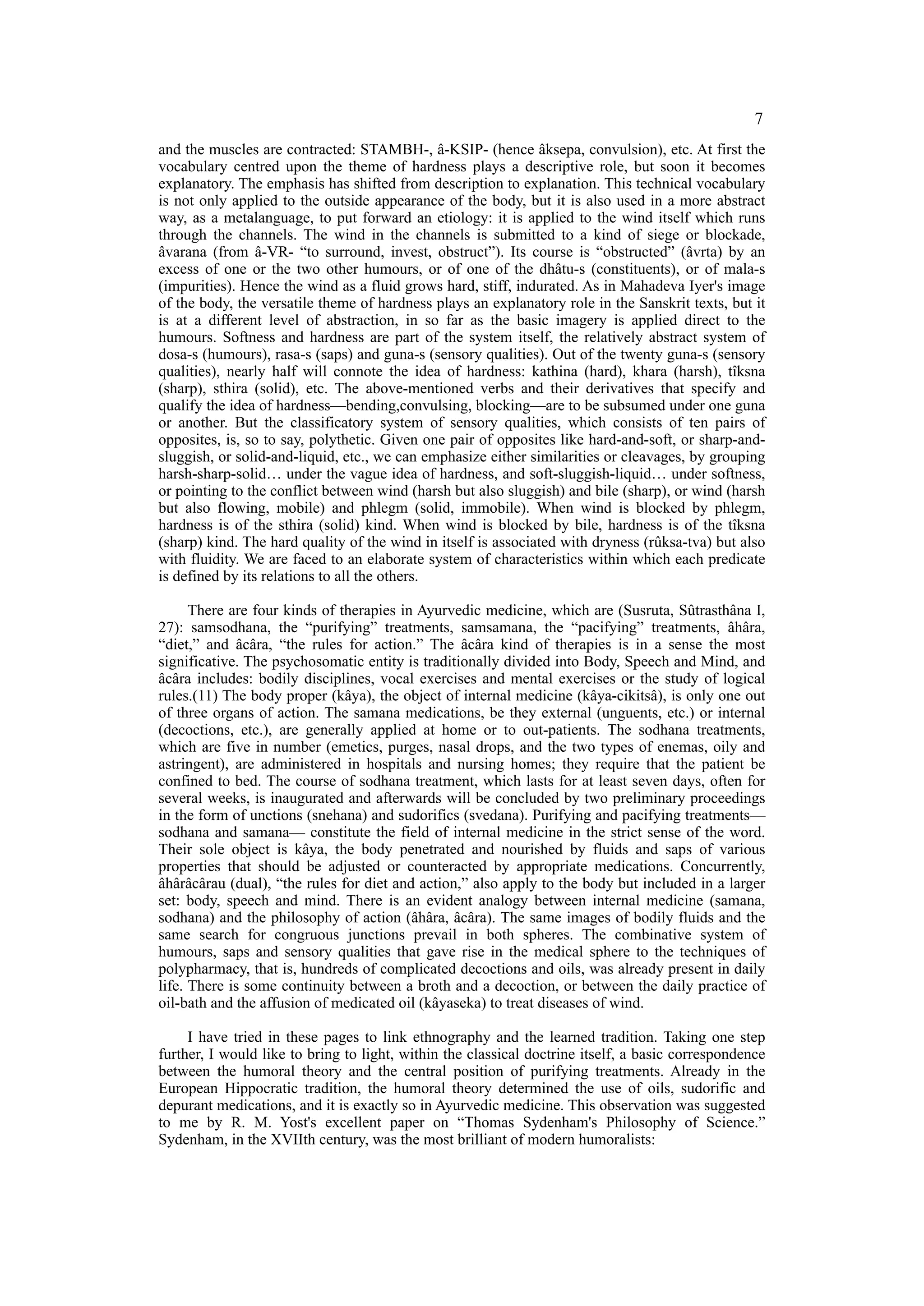 The conception of the body in ayurvedic medicine | PDF