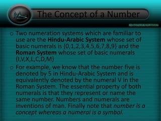 The concept of a number | PPTX