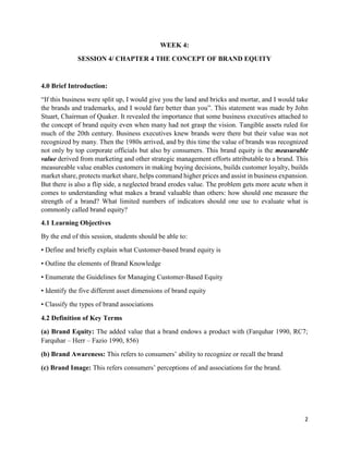 The concept of brand equity | PDF