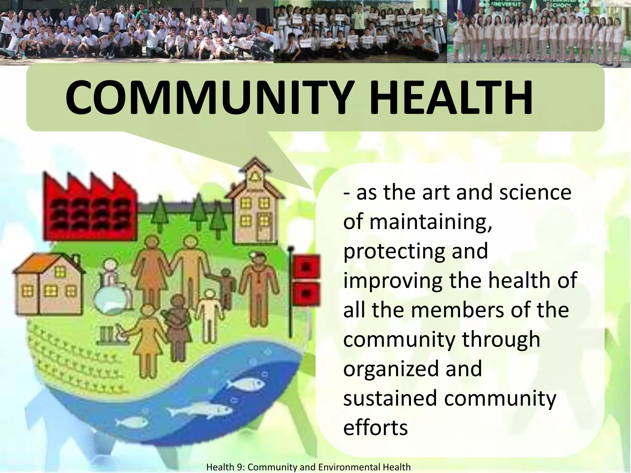 The concept of community and environmental health | PPSX