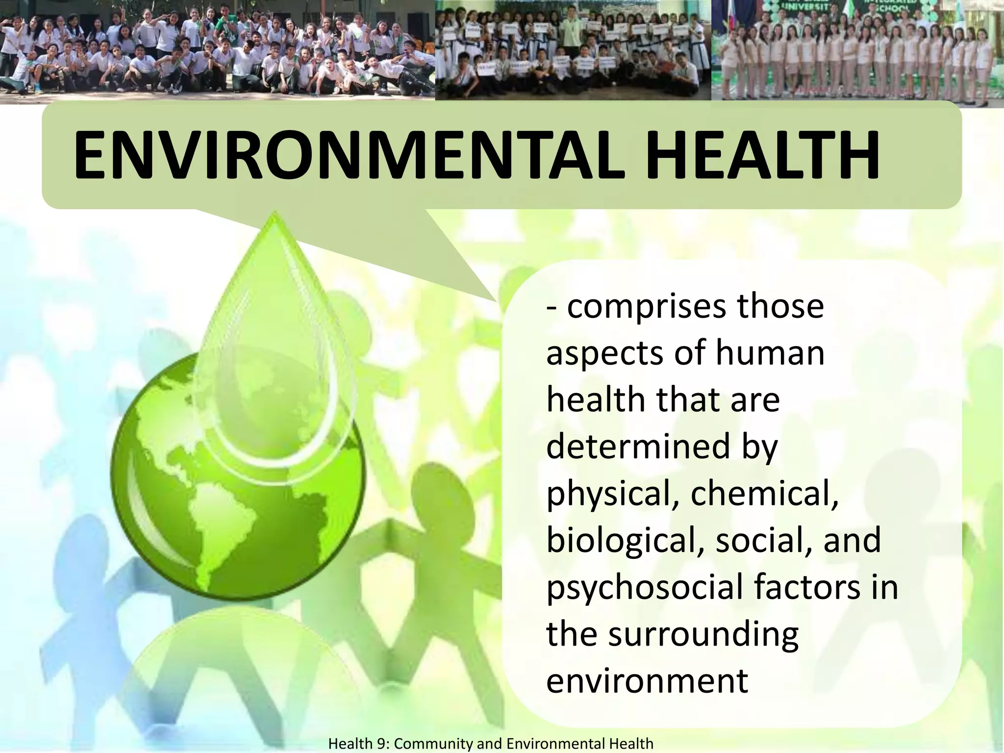 The concept of community and environmental health | PPSX