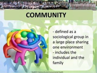 The concept of community and environmental health | PPSX