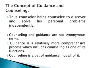 THE CONCEPT OF COUNSELING AND GUIDANCE.pptx
