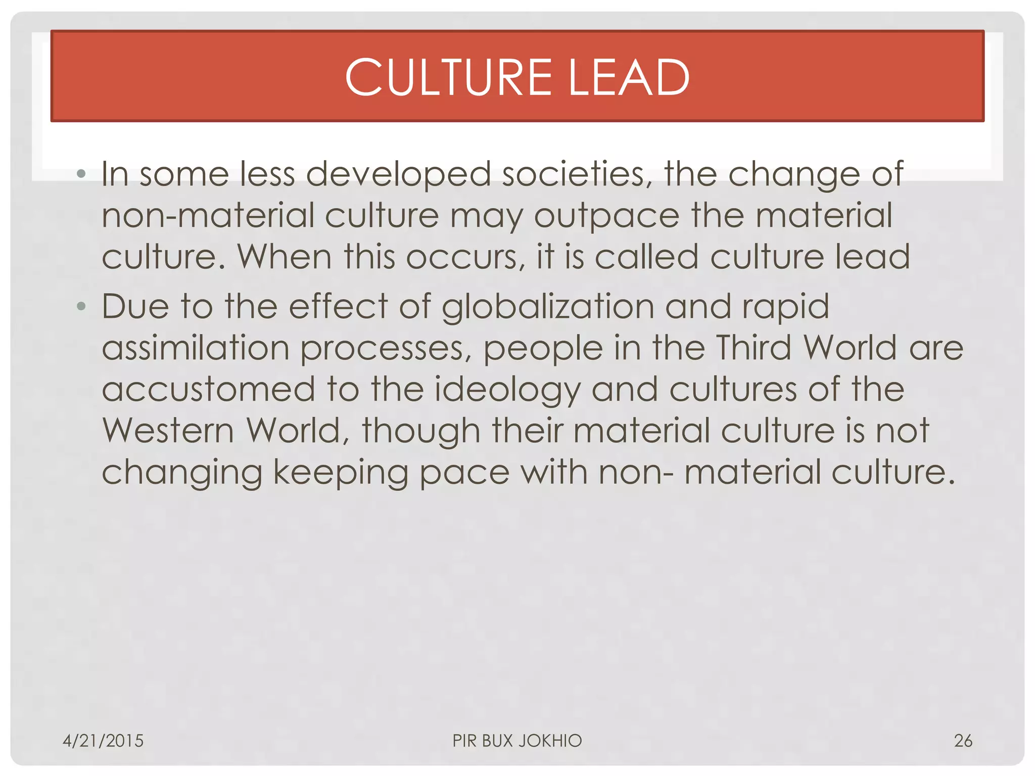 The concept of culture | PPTX