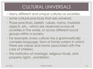 The concept of culture | PPTX