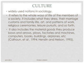 The concept of culture | PPTX