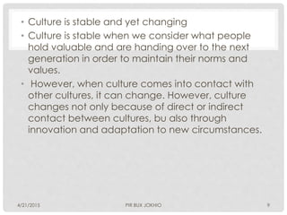 The concept of culture | PPTX