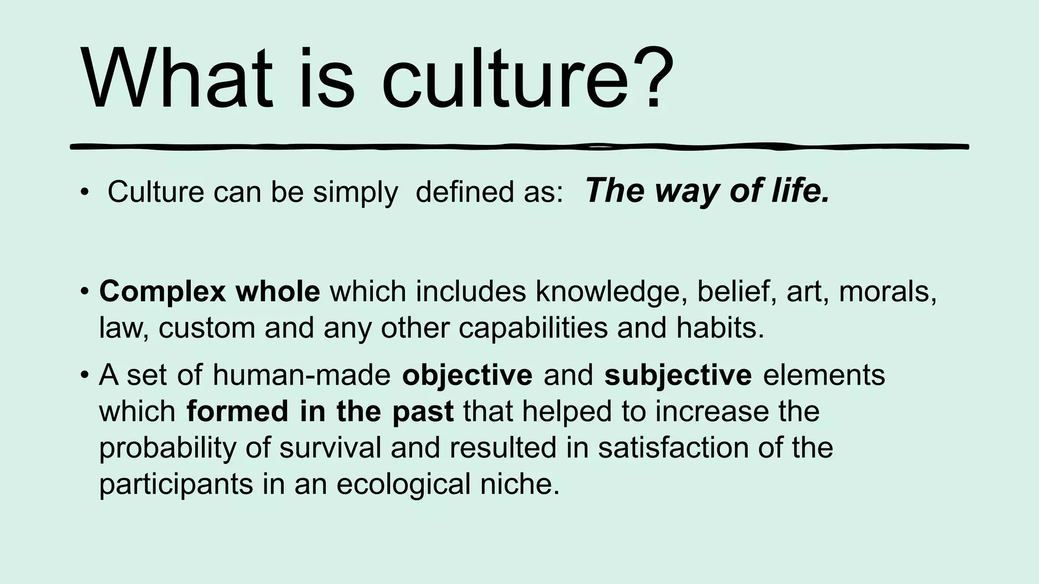 The Concept of Culture and the Importance.pptx