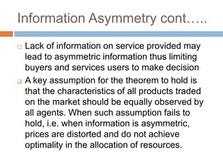 The concept of demand and supply and information asymmetric | PPTX