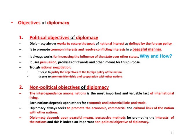 THE CONCEPT OF DIPLOMACY.ppt | Political Issues & policy | Politics