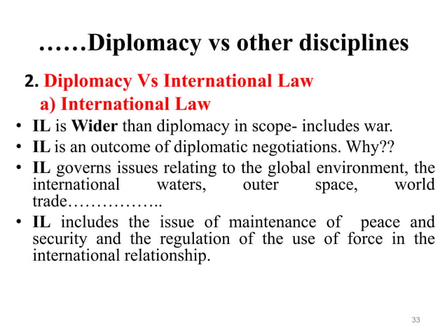 THE CONCEPT OF DIPLOMACY.ppt | Political Issues & policy | Politics