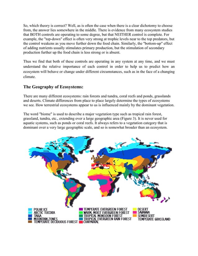 The concept of ecosystem | DOC | Geography | Science