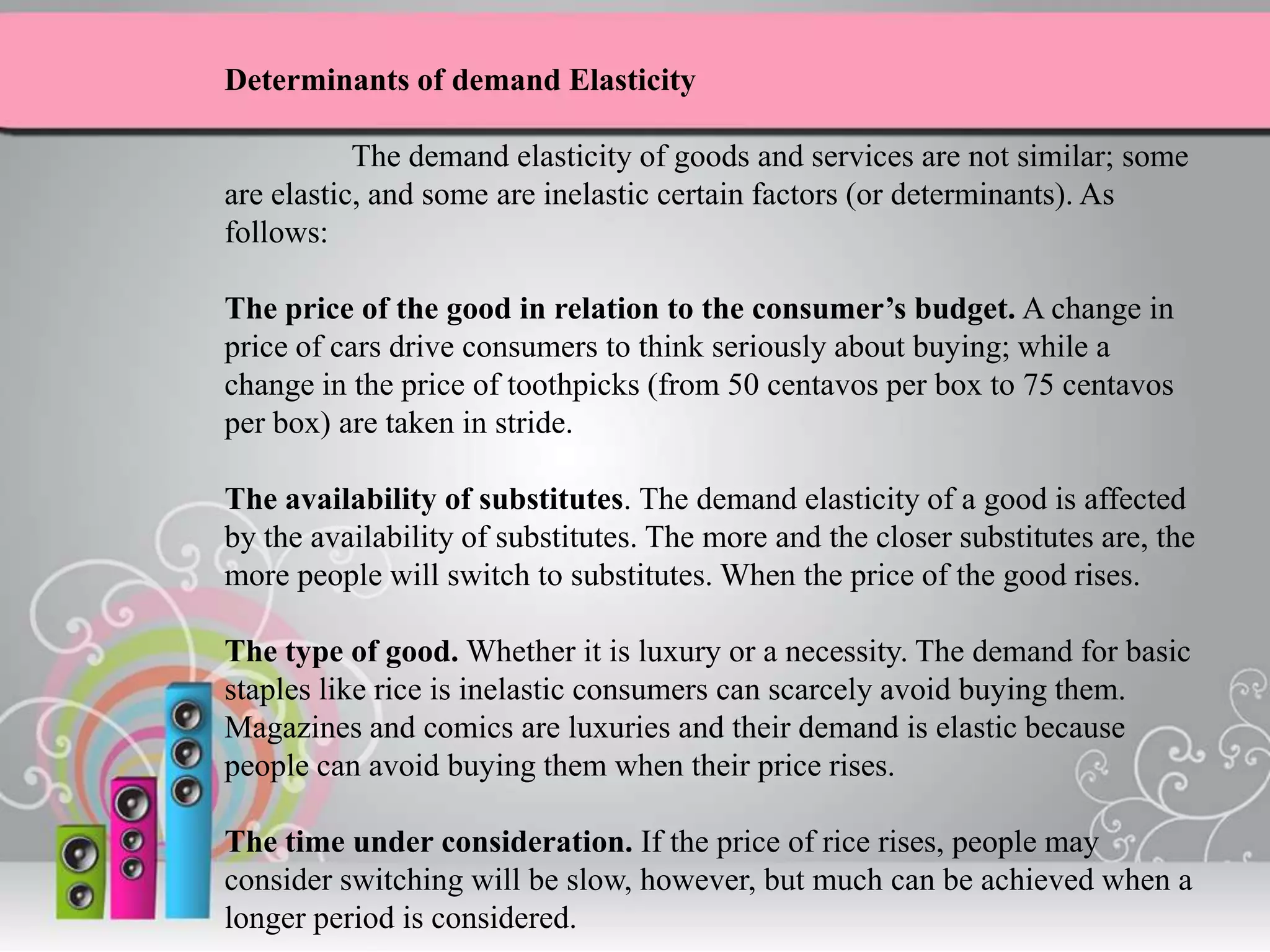 The Concept of Elasticity | PPTX