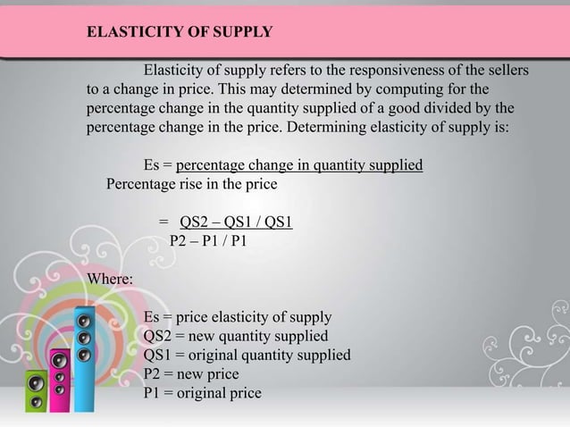 The Concept of Elasticity | PPTX