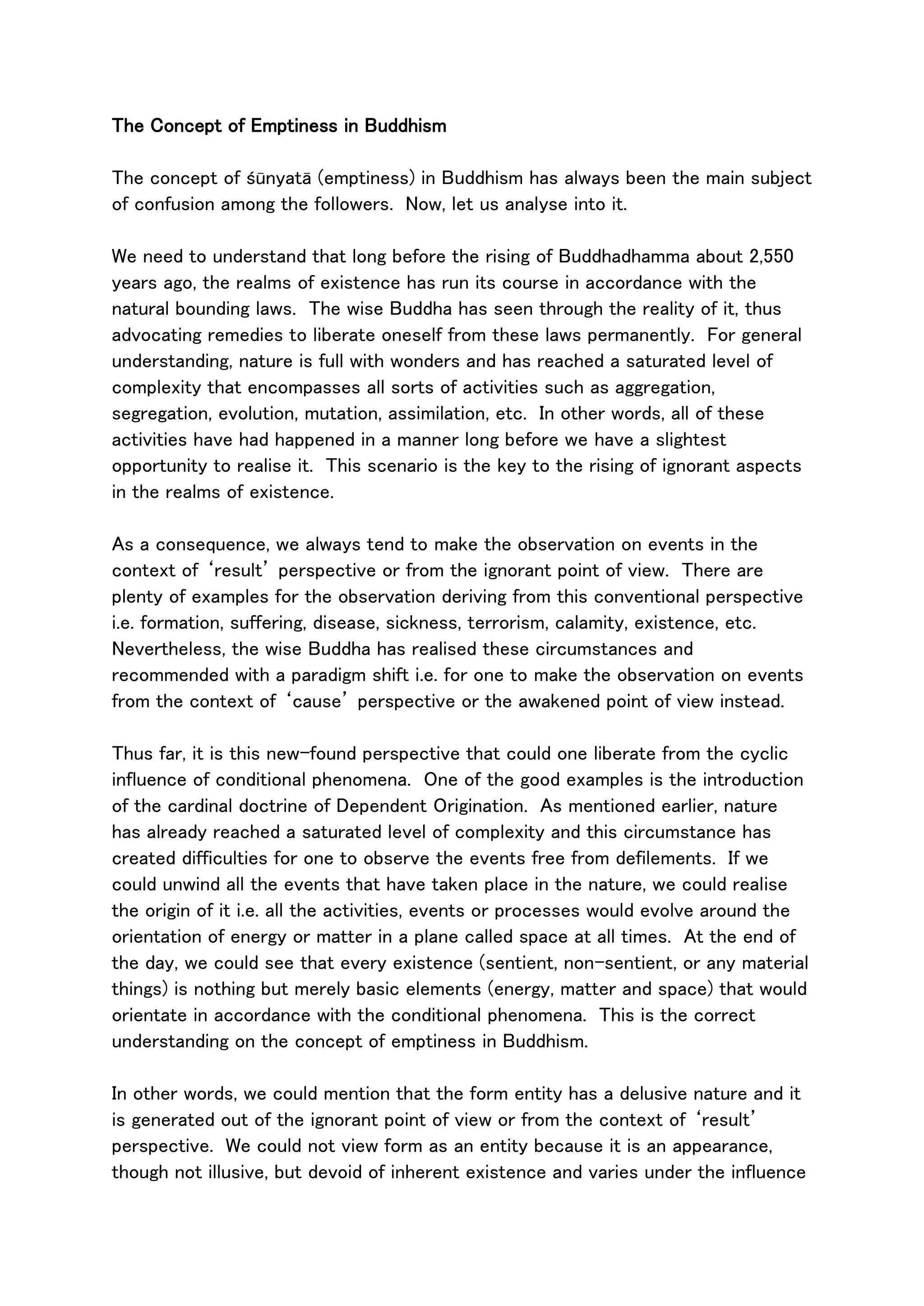 Emptiness | PDF