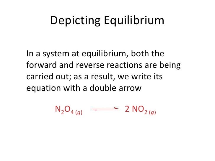 The concept of equilibrium