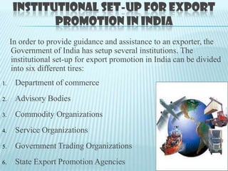 The concept of export promotion | PPTX